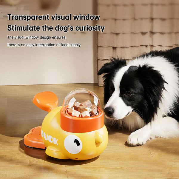 Furry Kids Interactive Puzzle Feeder Toy – Duck Treat Dispenser & Slow ...
